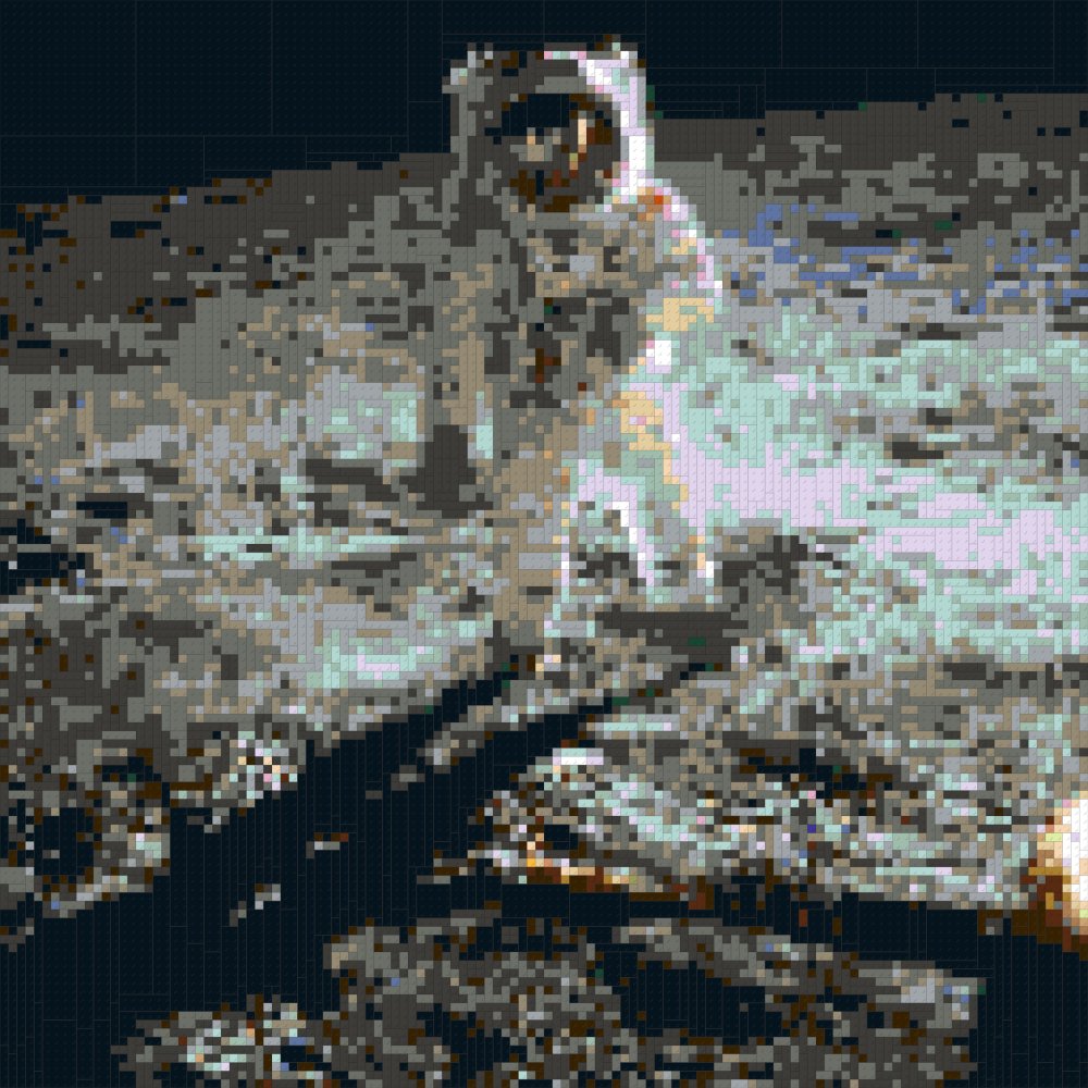 Moon Landing - REPUBRICK - LEGO pixelarts